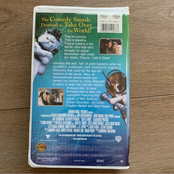 Media | Cats Dogs Movie On Vhs Tape | Poshmark